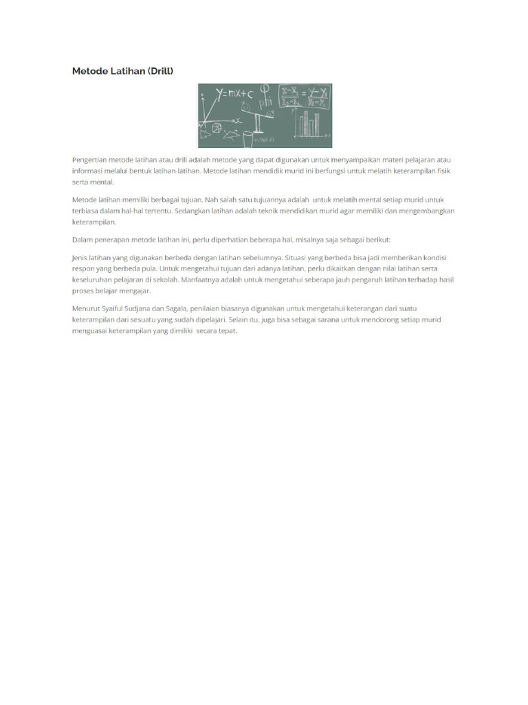 metode drill | PDF