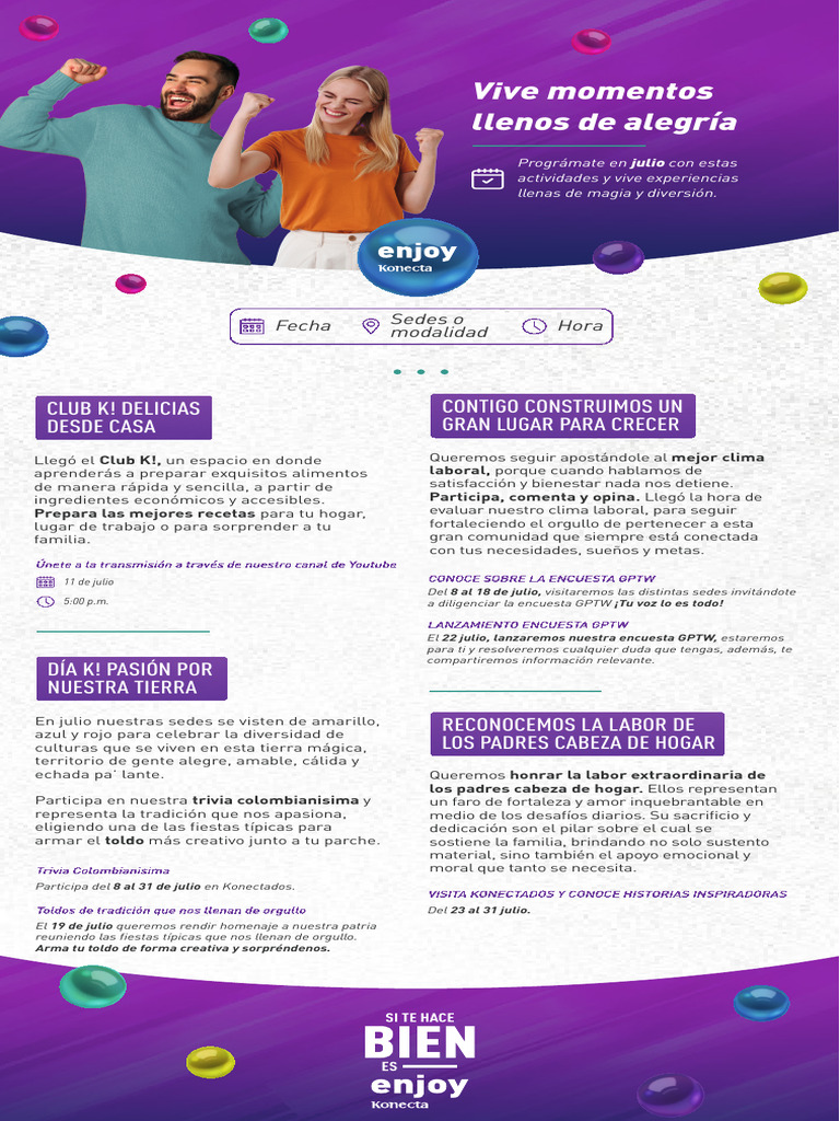 Enjoy-Julio Programacion | PDF