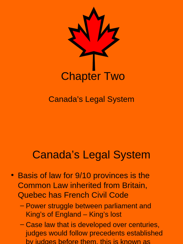 Candian Legal System - Updated.dec.24 | PDF