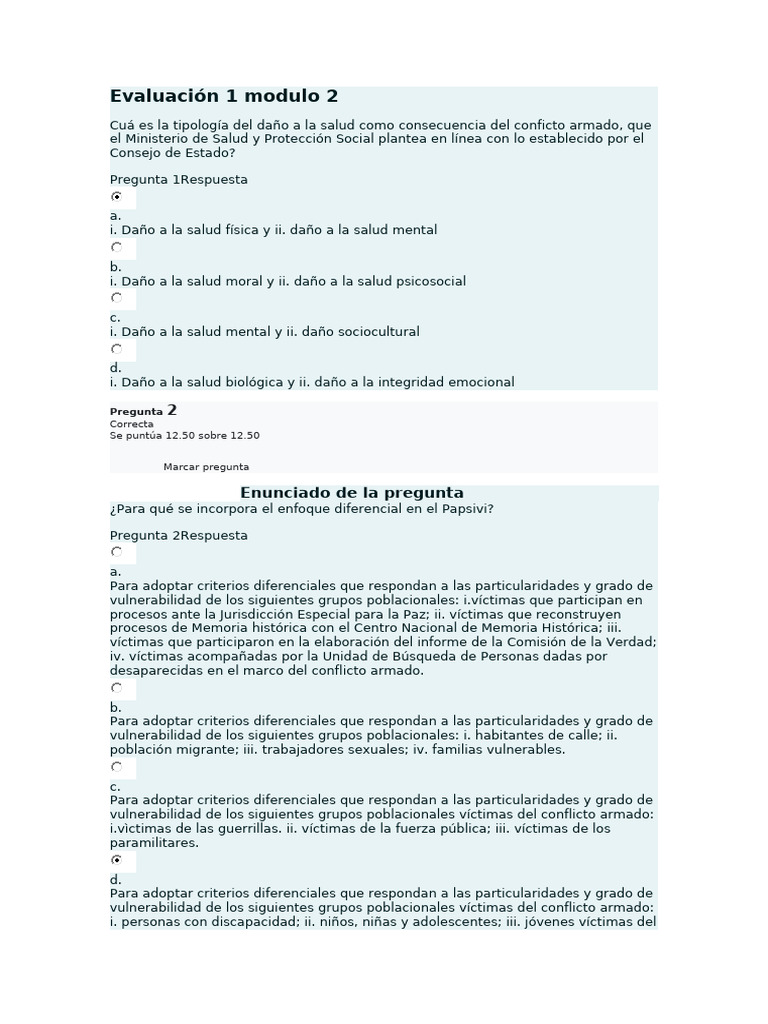 Evaluación 2 Modulo 2 | PDF