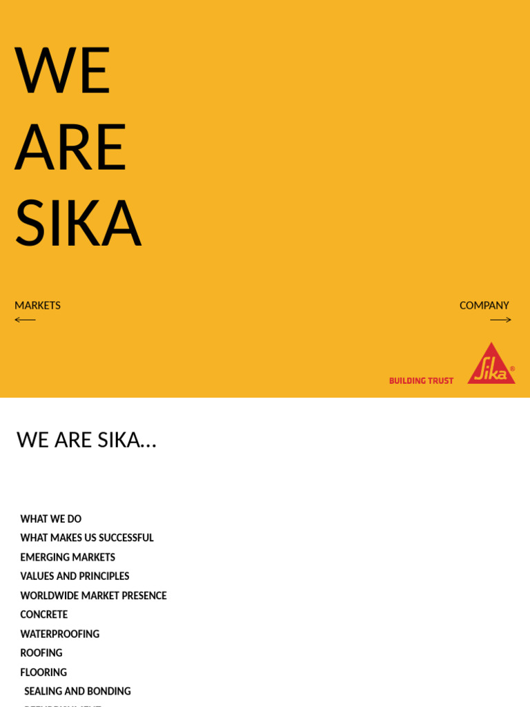 We Are Sika | PDF