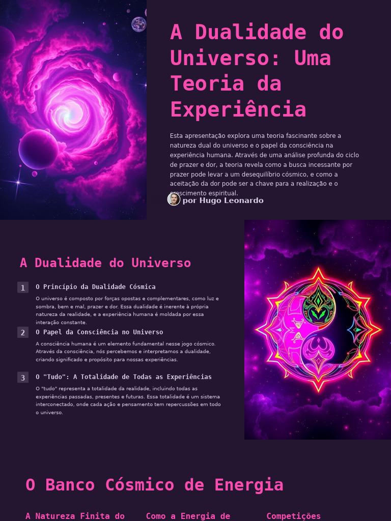 Dualidade Cósmica: Prazer e Dor | PDF | Prazer | Dor