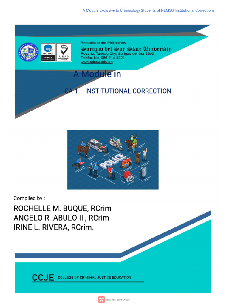 Institutional Correction 1 | PDF