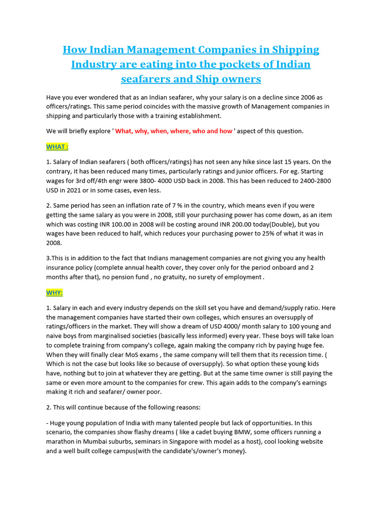 Must Read For Young Seafarers-1 | PDF