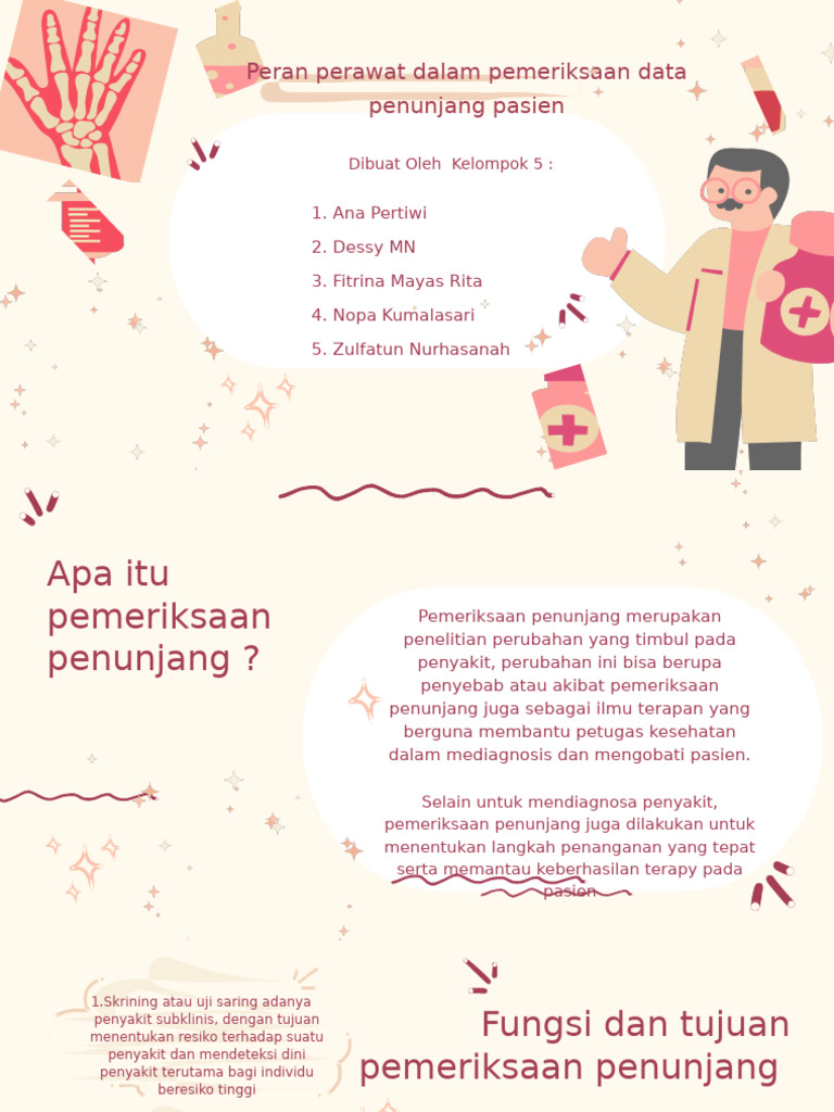 Kelompok 5 - Peran Perawat DLM Pemeriksaan Data Penunjang Pasien | PDF