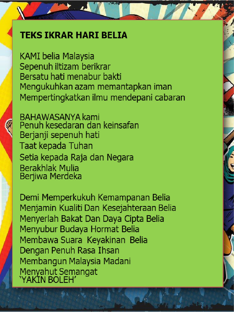 Ikrar Semarak HBN | PDF