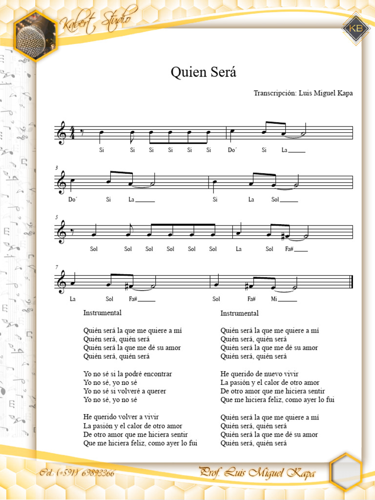 Quien Será | PDF