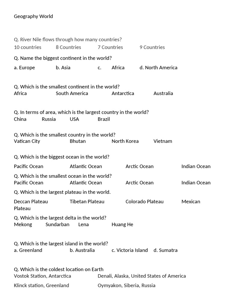 World Geography | PDF