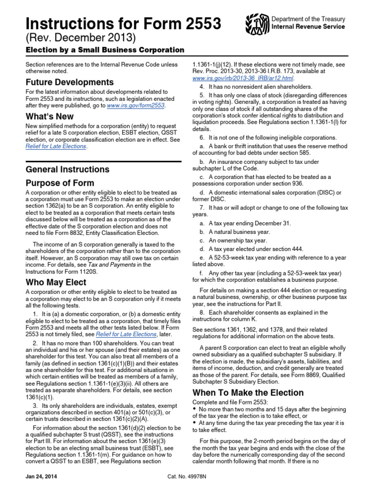 LLC - S-Corp Election | PDF