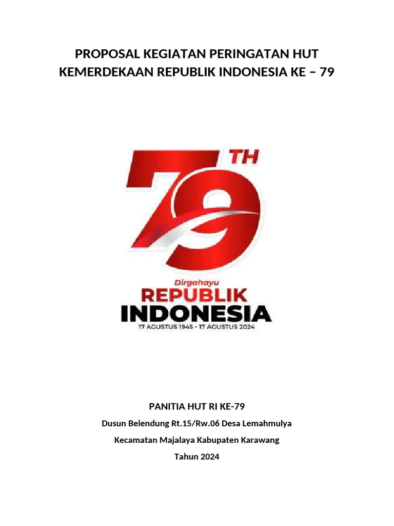 Proposal Agustusan | PDF