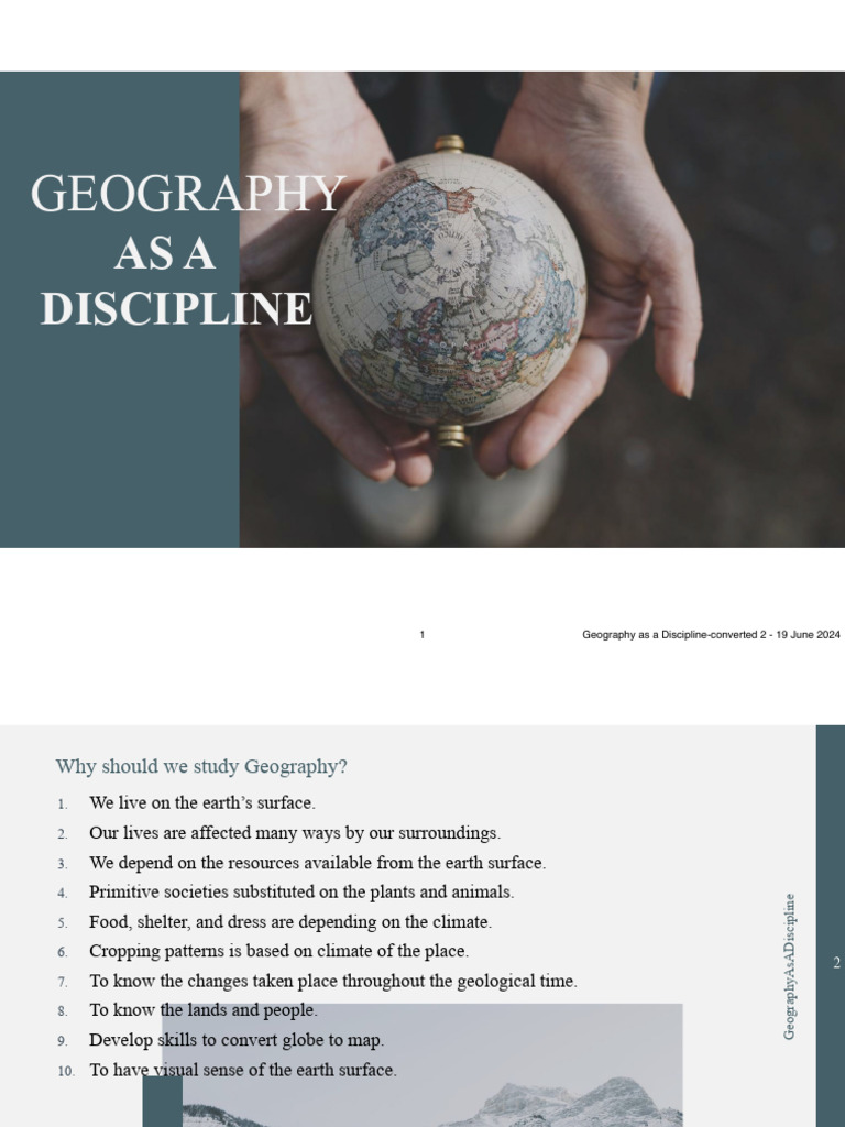 Geography As A Discipline-Converted 2 | PDF