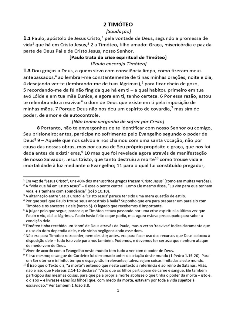 2 Timoteo | PDF