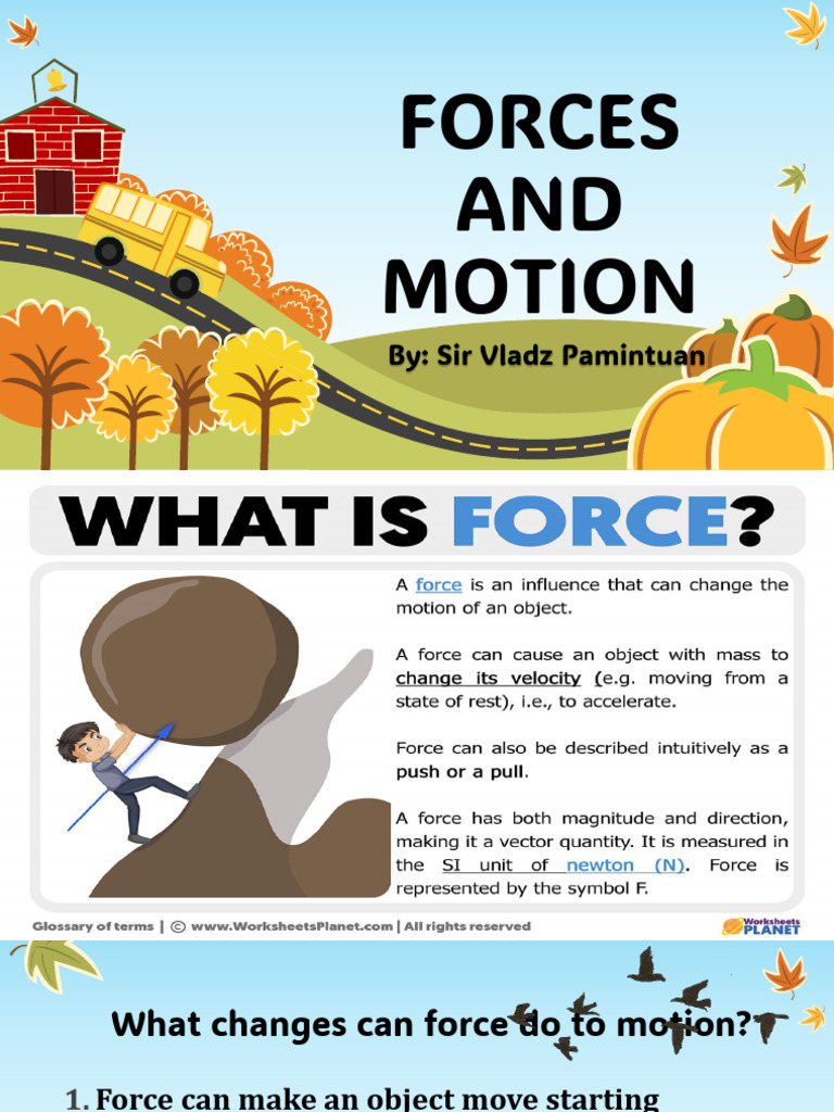 Types of Forces and First Law of Motion | PDF