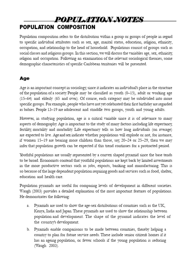 Population Notes | PDF