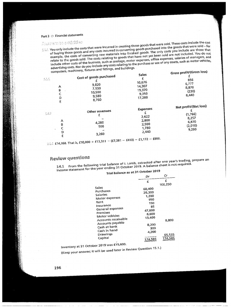 Income Statement | PDF