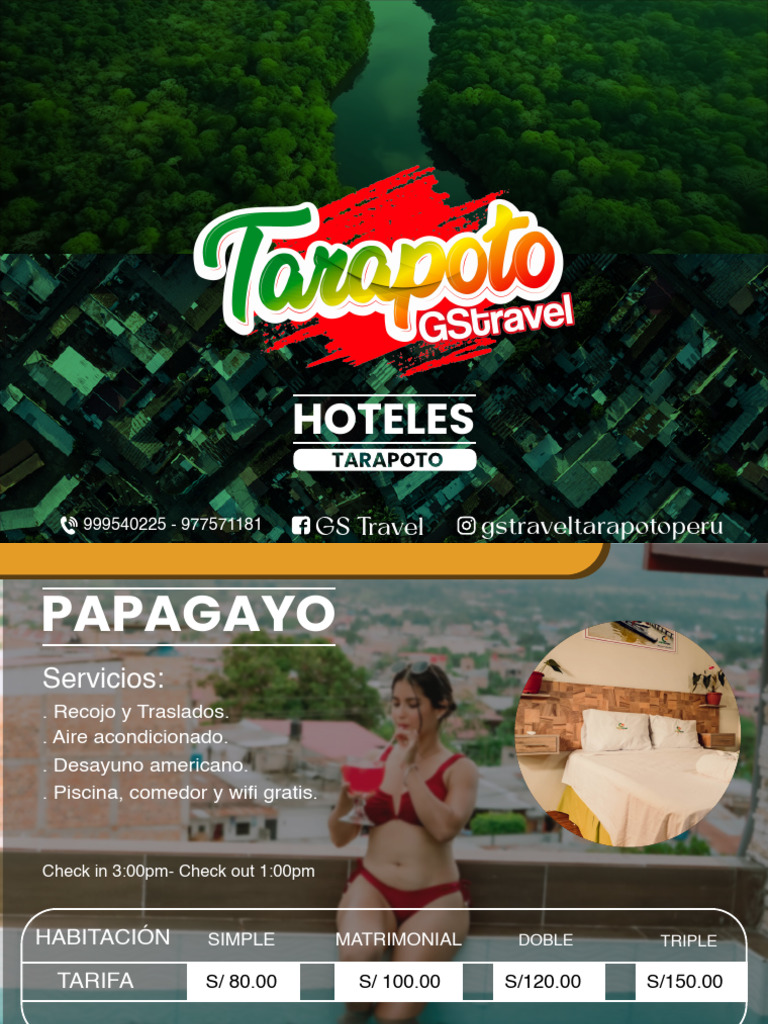 Brochure Hoteles Tarapoto | PDF
