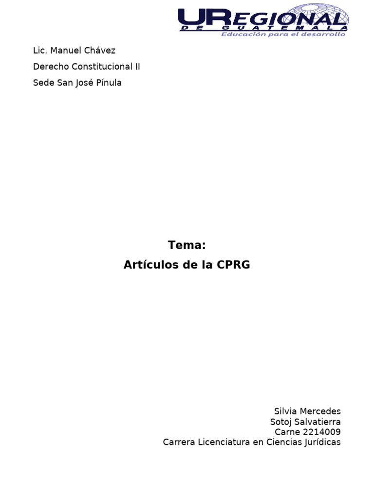 Articulos de La CPRG | PDF