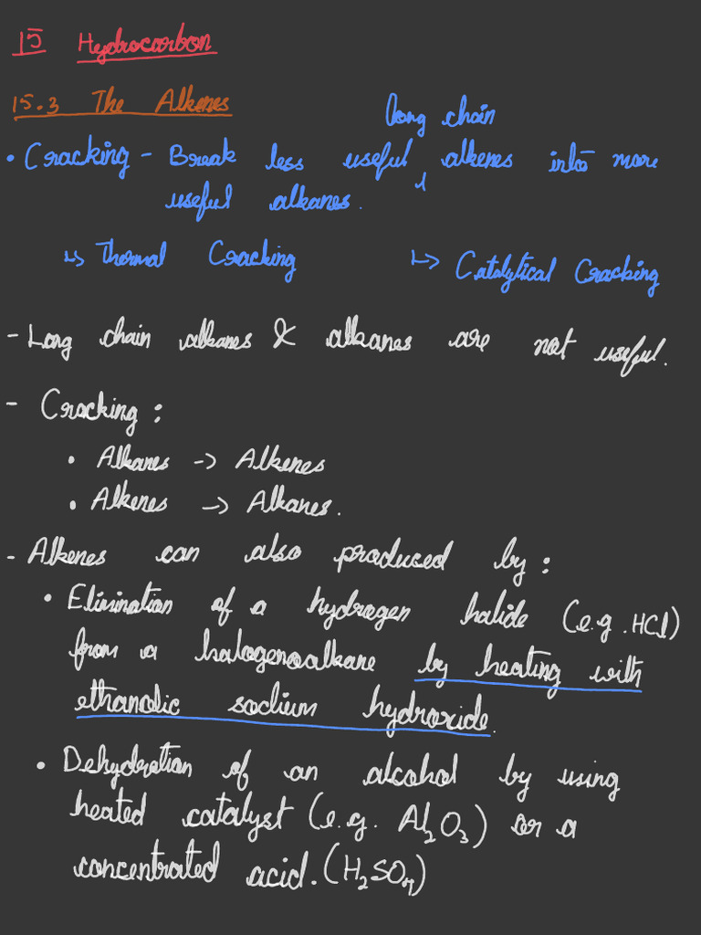 Chemistry Chapter 15 - Hydrocarbons | PDF