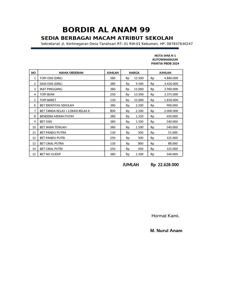 Bordir Al Anam | PDF