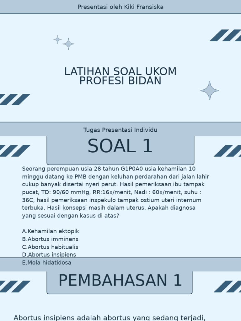 Latihan Soal Ukom Profesi Bidan | PDF