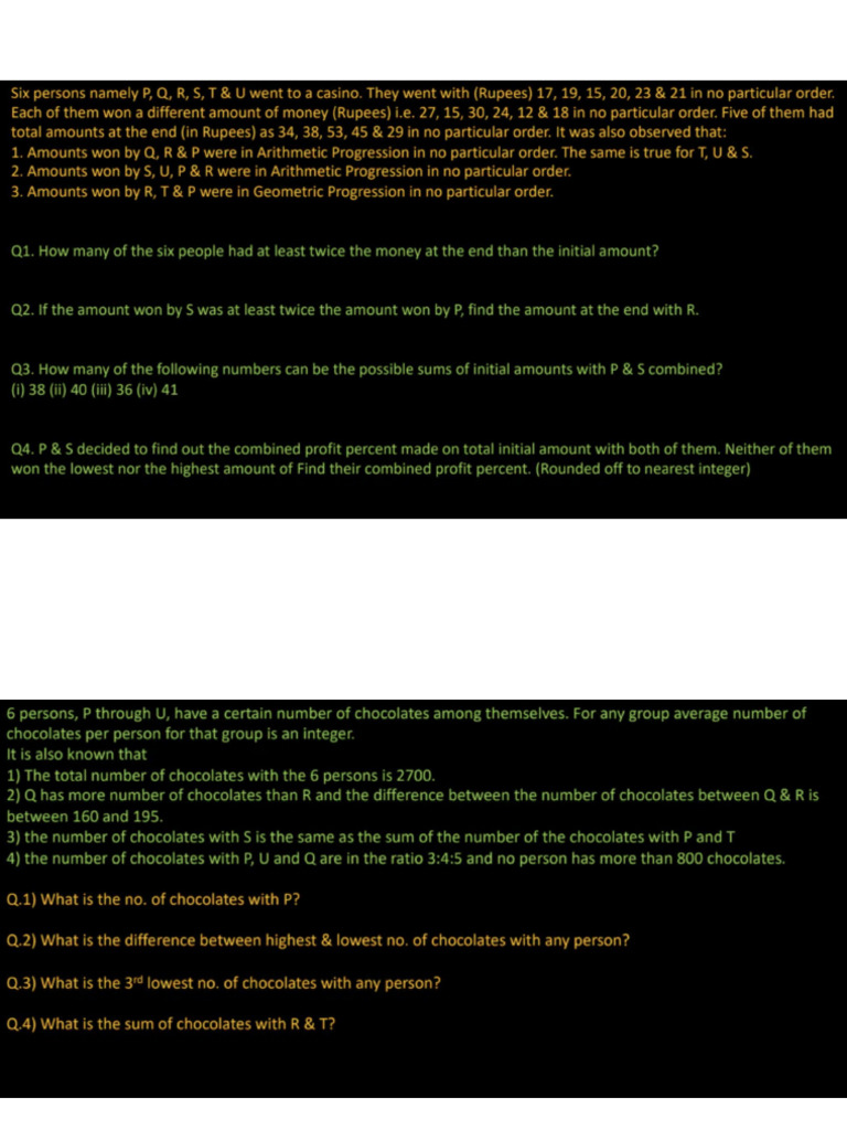 Quants Based 12 To 15 | PDF