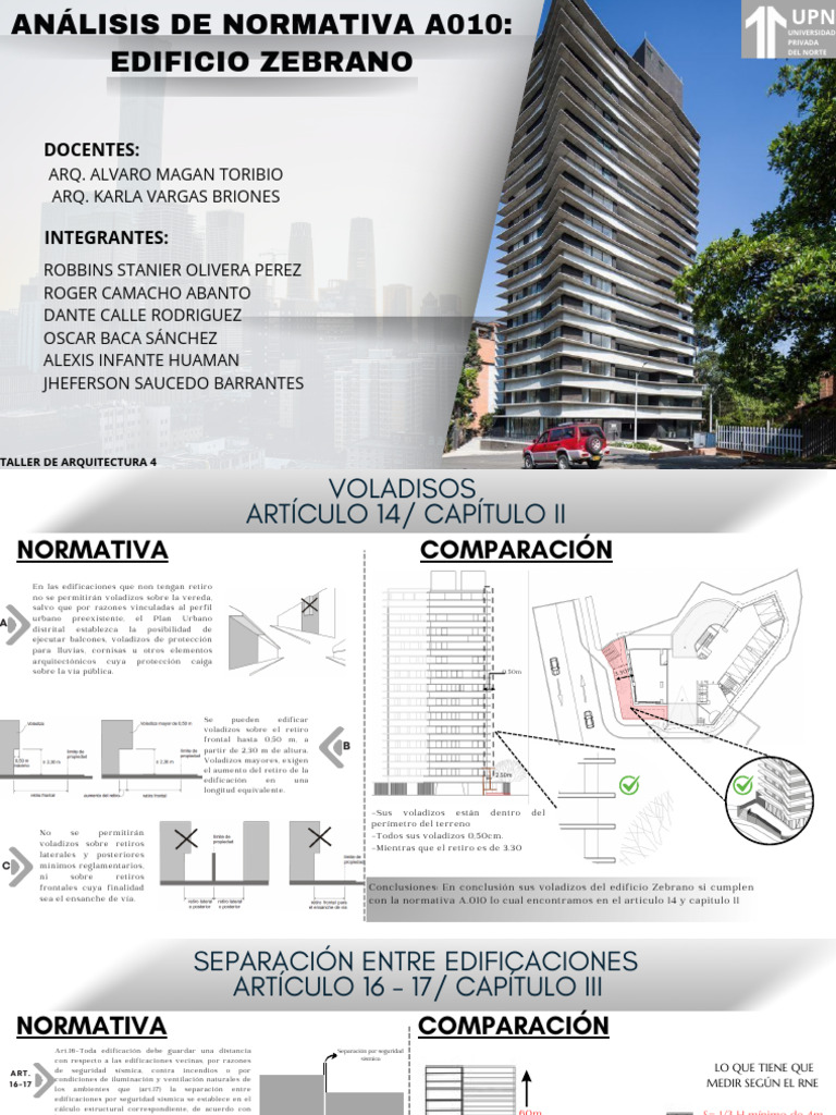 Analisis de Normativa Edificio Zebrano | PDF