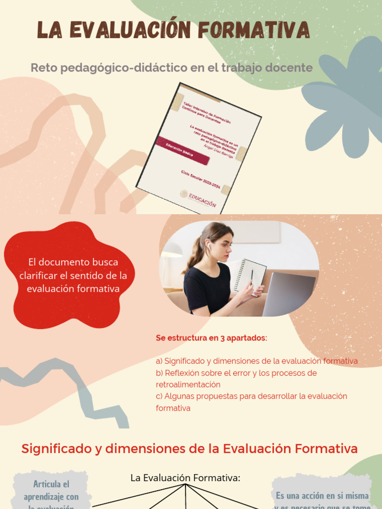 La Evaluación Formativa. Dr. Díaz Barriga | PDF