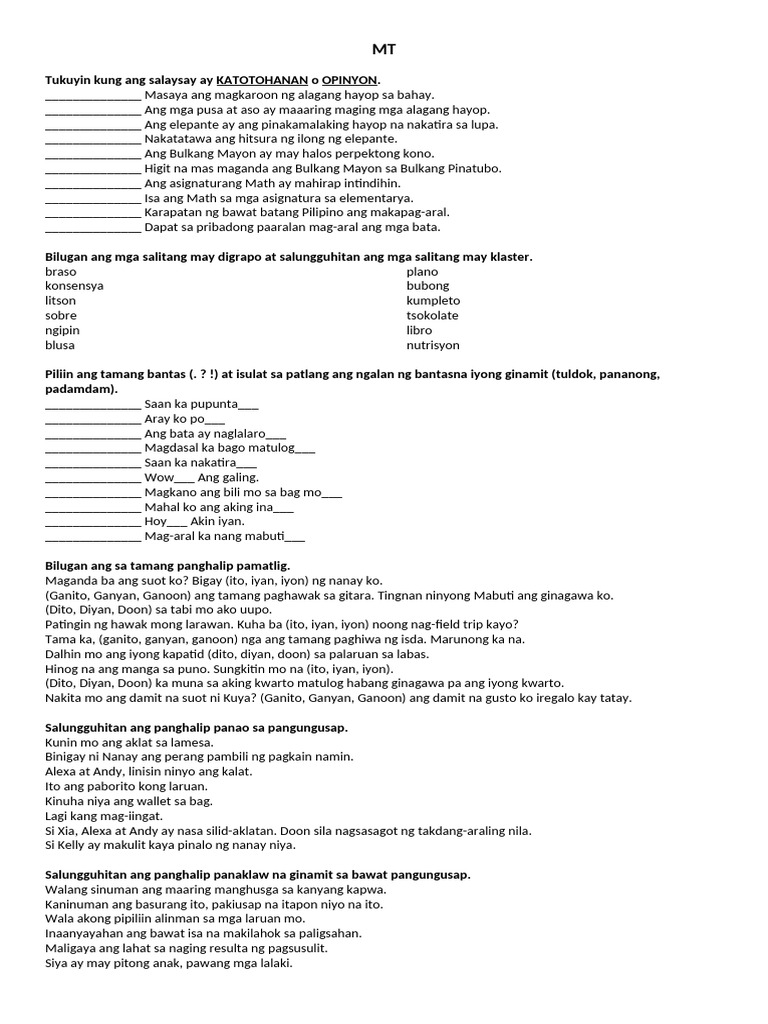 Qa - MT Reviewer | PDF