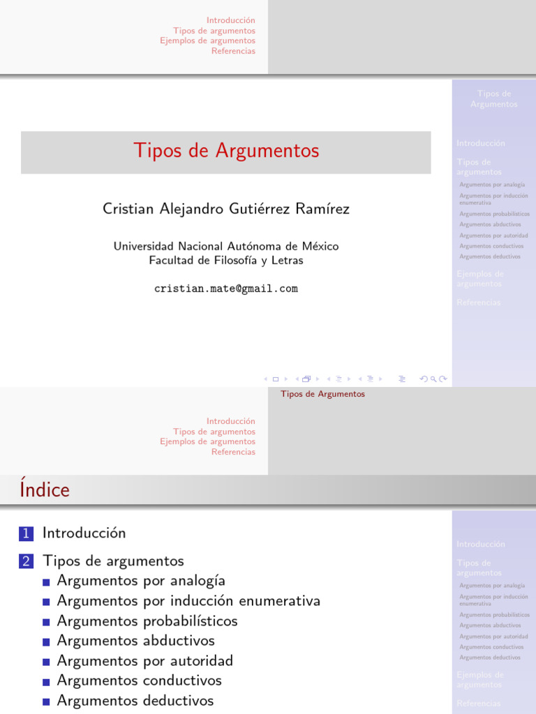Tipos de Argumentos | PDF
