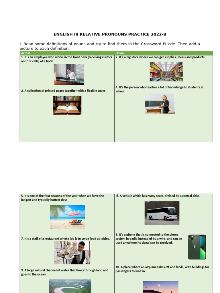 English Iii Relative Pronouns | PDF