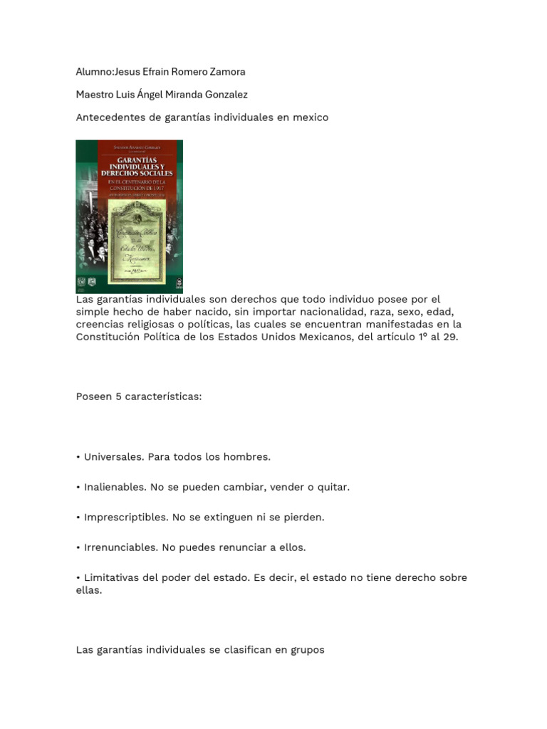 Alumno:Jesus Efrain Romero Zamora Maestro Luis Ángel Miranda Gonzalez | PDF