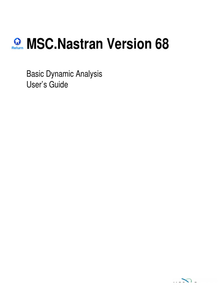 MSC - Nastran Users Guide | PDF | Force | Matrix (Mathematics)