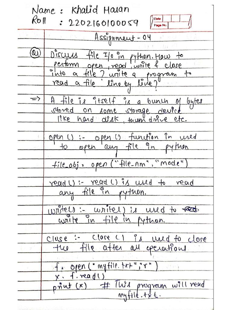 Python Assignment 4 | PDF