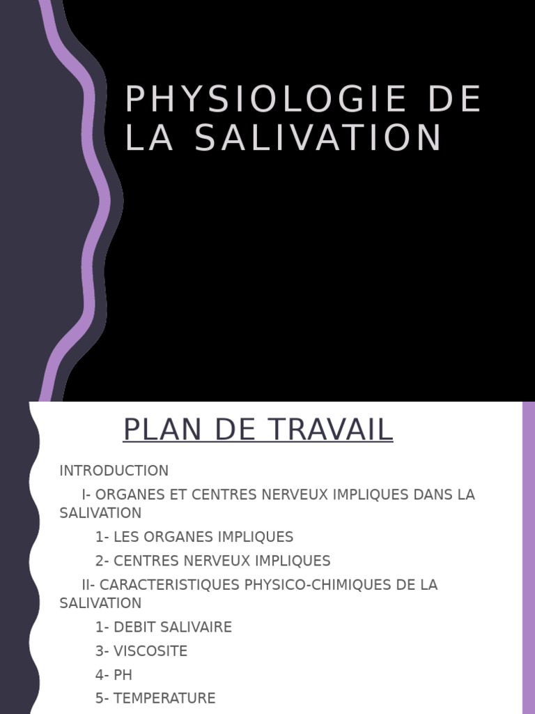 Physiologie de La Salivation | PDF