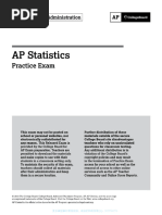2018 AP Statistics Practice Exam | PDF | Statistical Analysis ...
