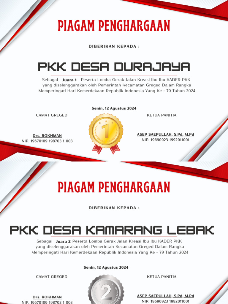 Sertifikat PKK | PDF