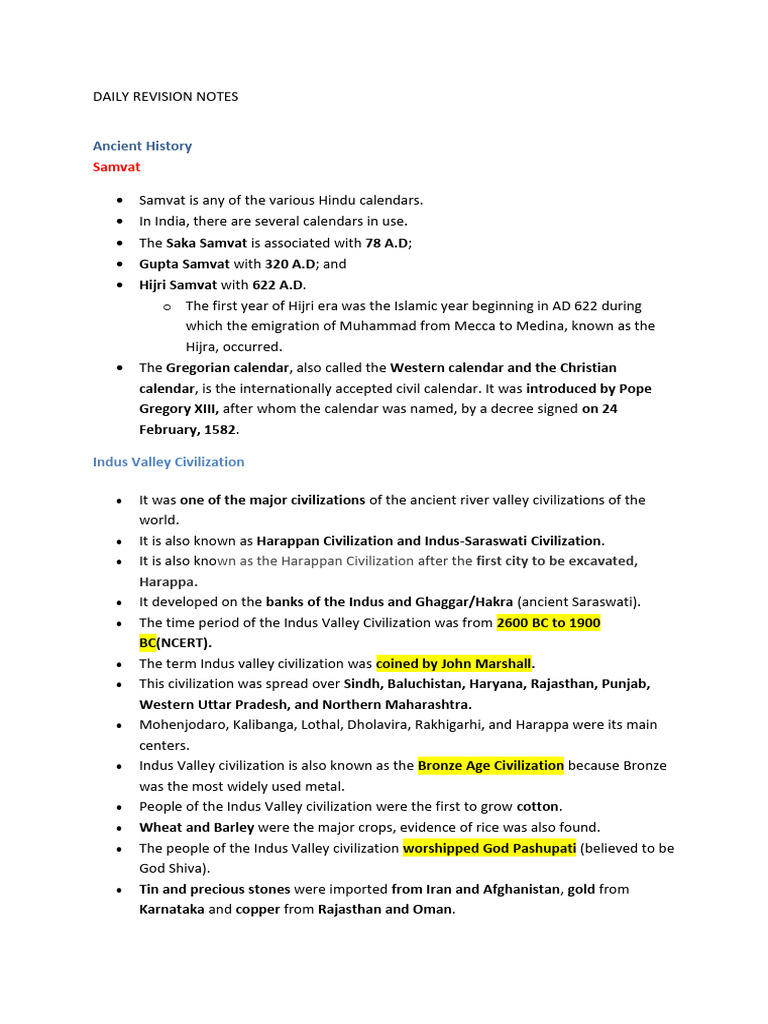 123____Daily_Revision_Notes___GS_1 | PDF