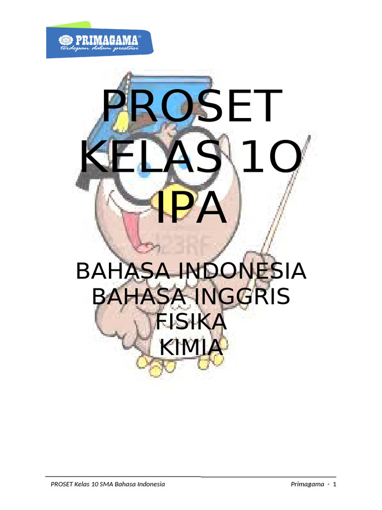 Proset Kelas 10 Ipa | PDF