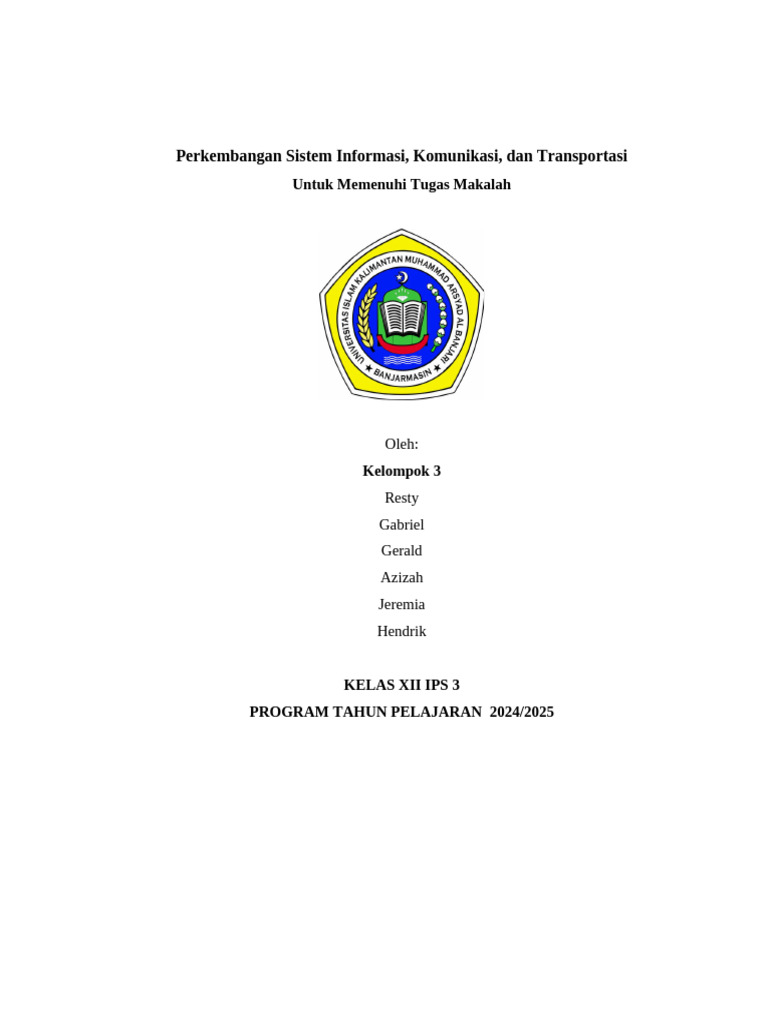 Template Penulisan Makalah 1 | PDF