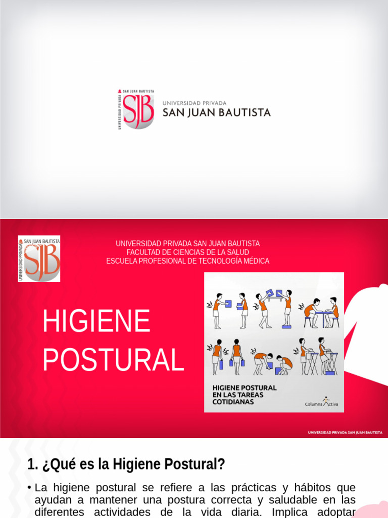 Higiene Postural | PDF