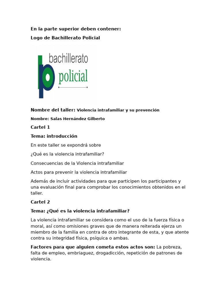 Info de Carteles | PDF