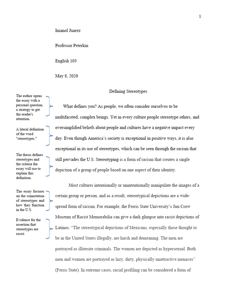 Annotated Definition Argument | PDF