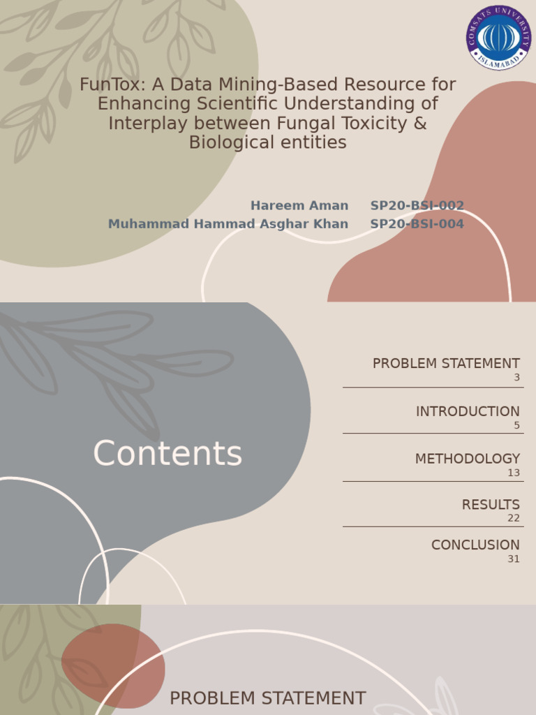 FunTox Presentation | PDF