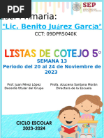 5° s1 Cuadernillo de Actividades Profa. Kempis | PDF