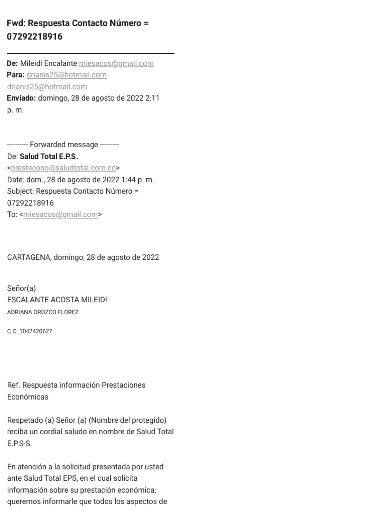 Documento de Outlook | PDF