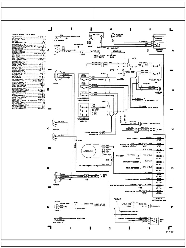 Fig. 1 - Engine Compartment & He DIAGRAMAS FORD RANGER 1989 - 1992 | PDF
