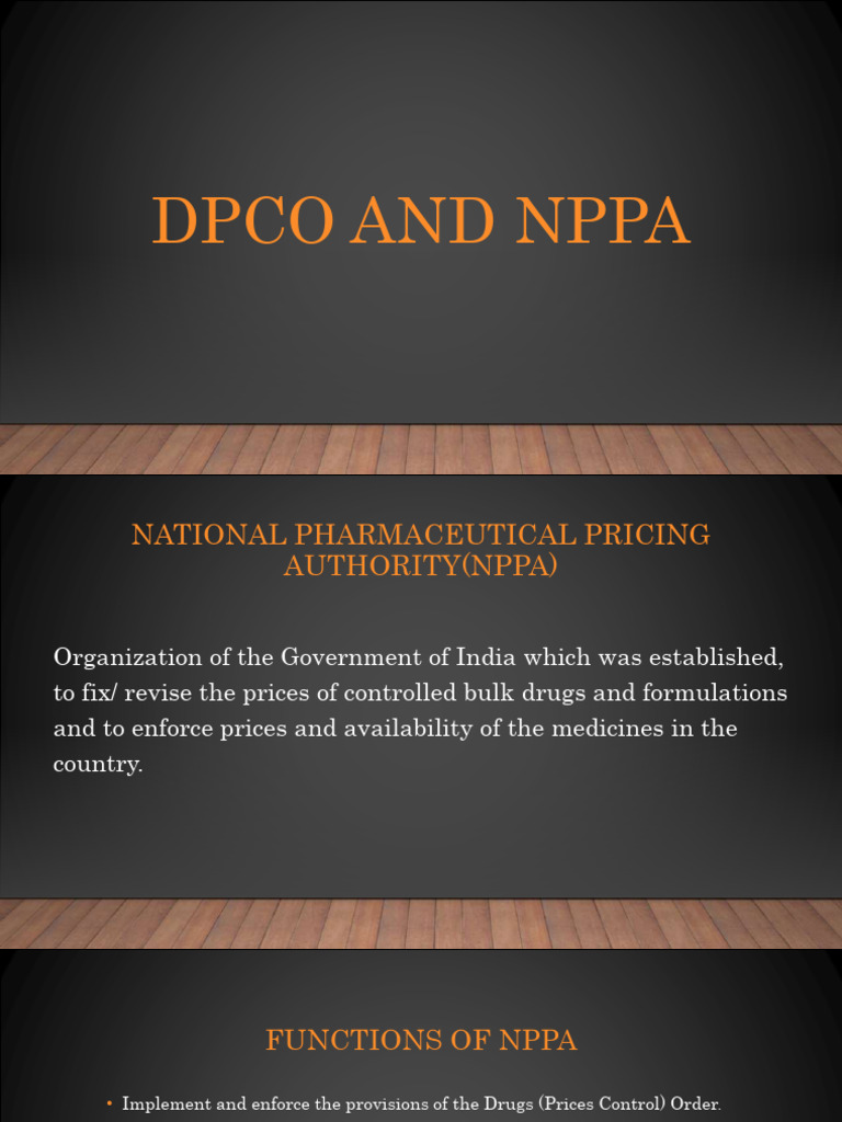 Drug Price Control Act New | PDF