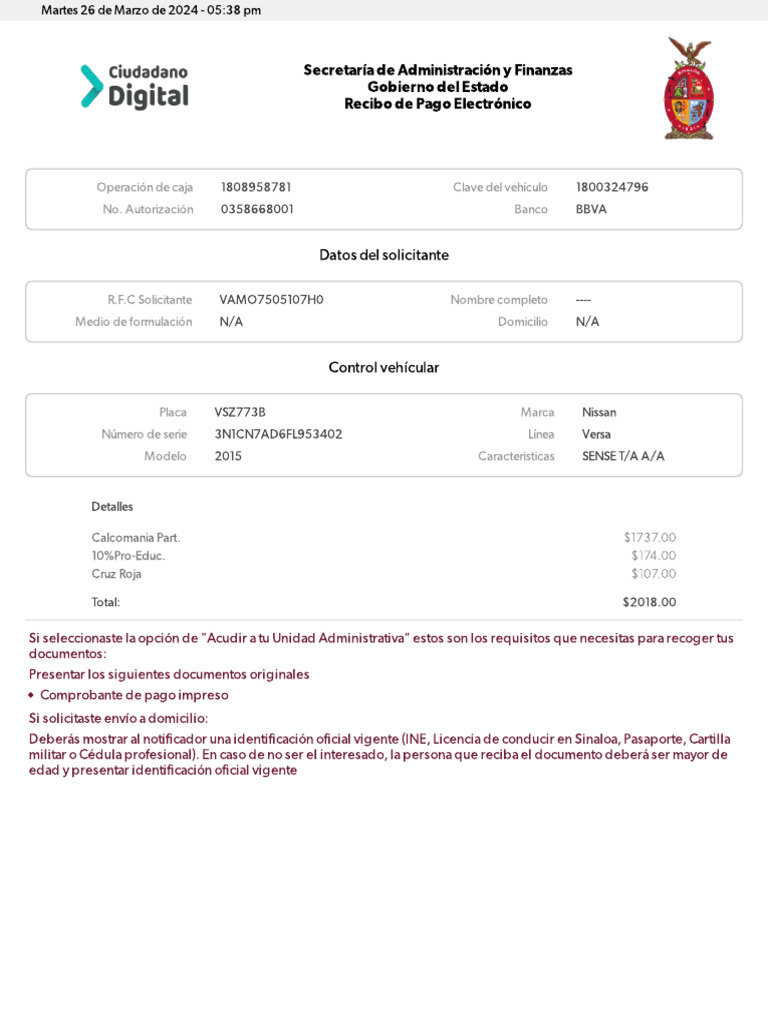 VERSA REFRENDO 2024 | PDF