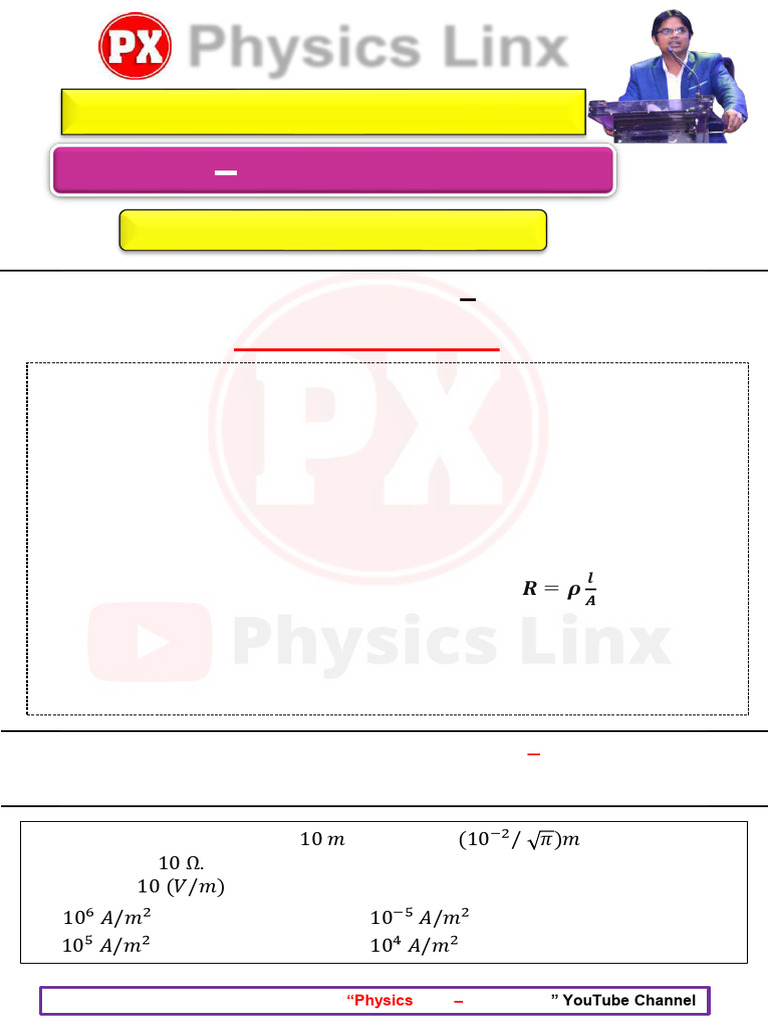 Dpp-1 (Current Electricity) Physics Linx | PDF