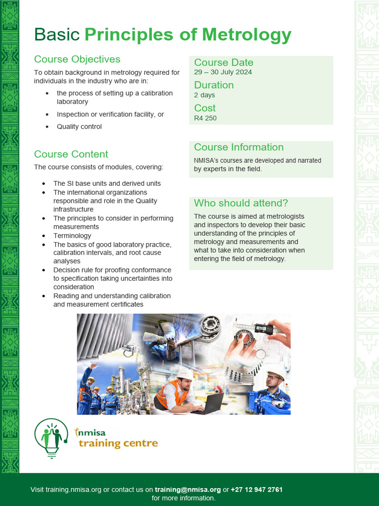 Basic Principles of Metrology | PDF